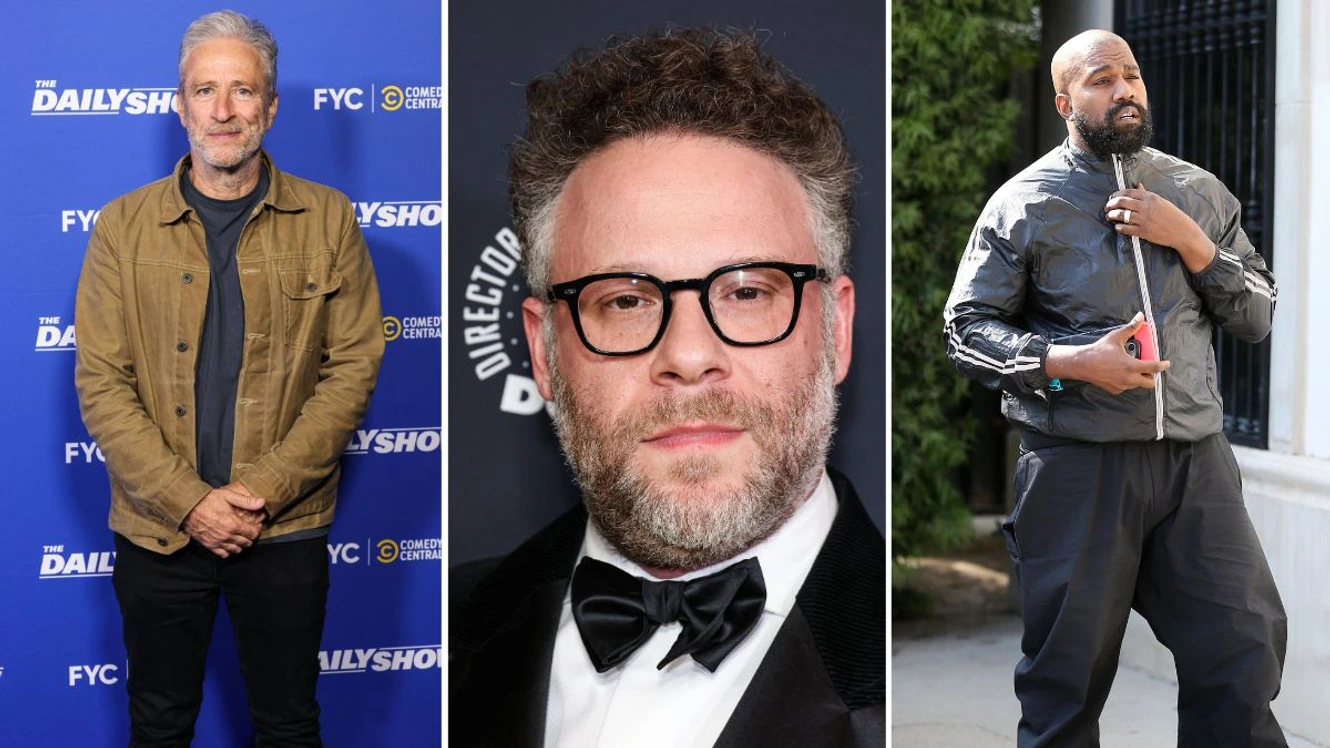 Jon Stewart & Seth Rogen Criticize Kanye West