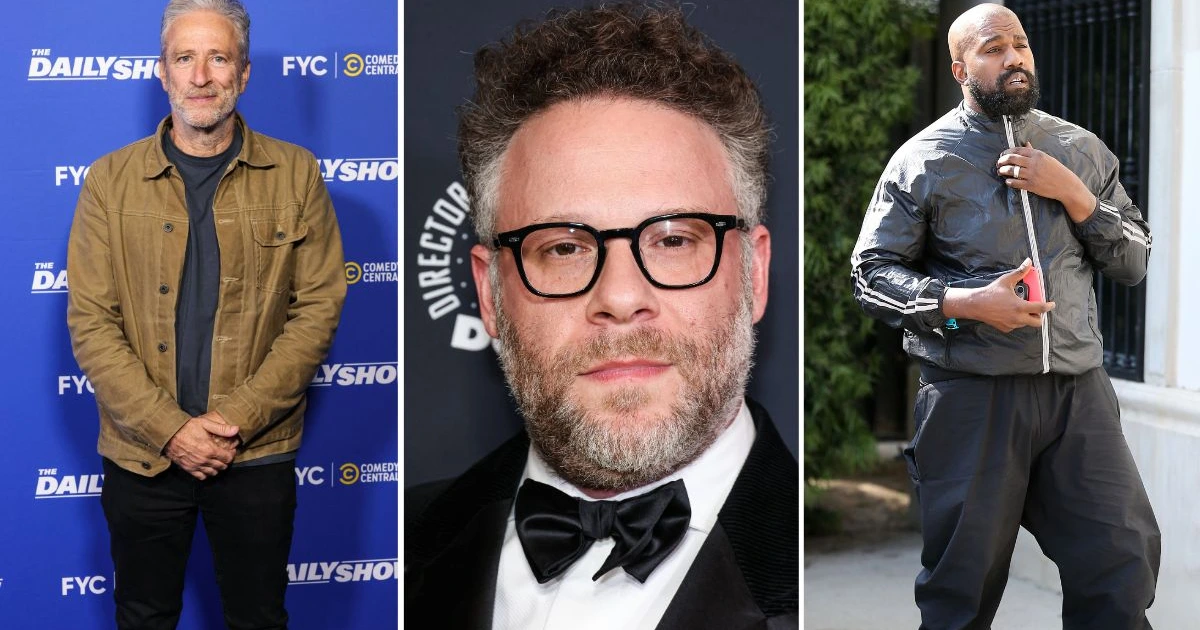 Jon Stewart & Seth Rogen Criticize Kanye West