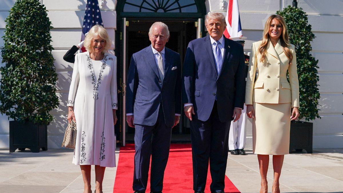 Donald Trump's swollen hands fuel health concerns during King Charles visit