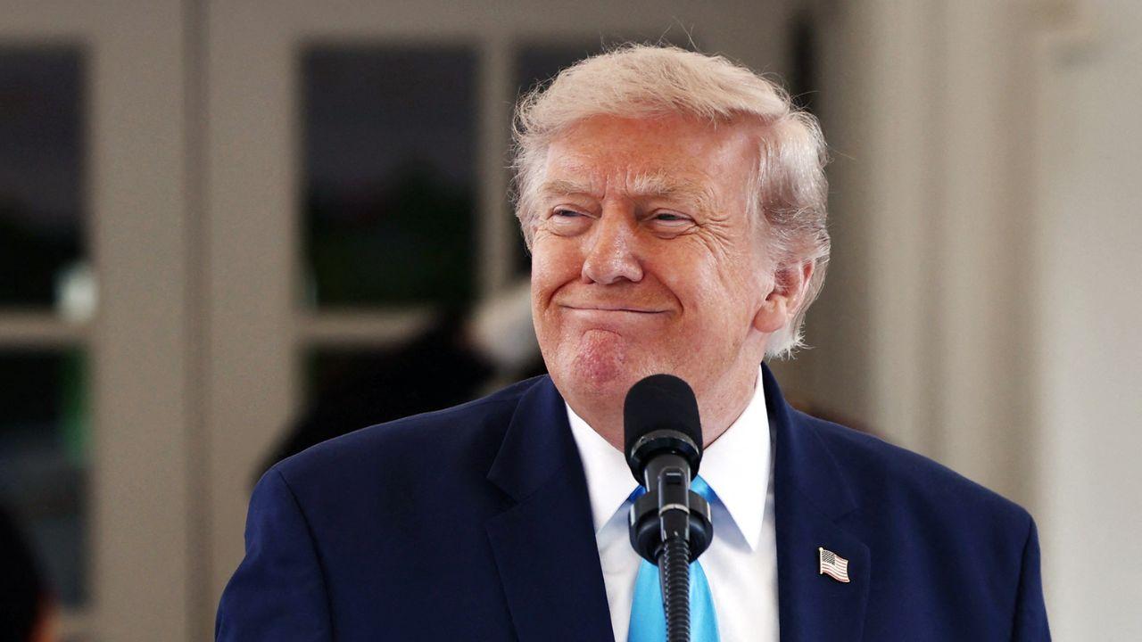 Trumps New Darker Hair Prompts Reactions And Jokes Online
